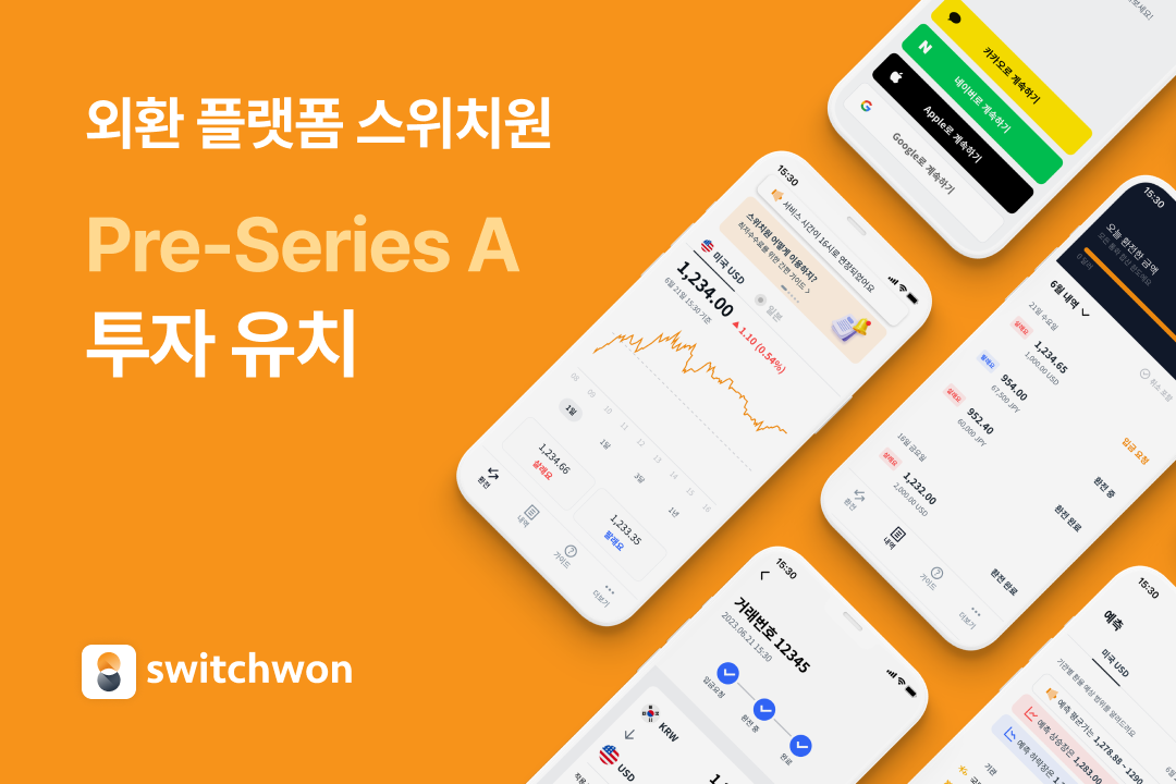 외환 핀테크 ‘스위치원', 17억원 프리시리즈A 투자유치 - 와우테일