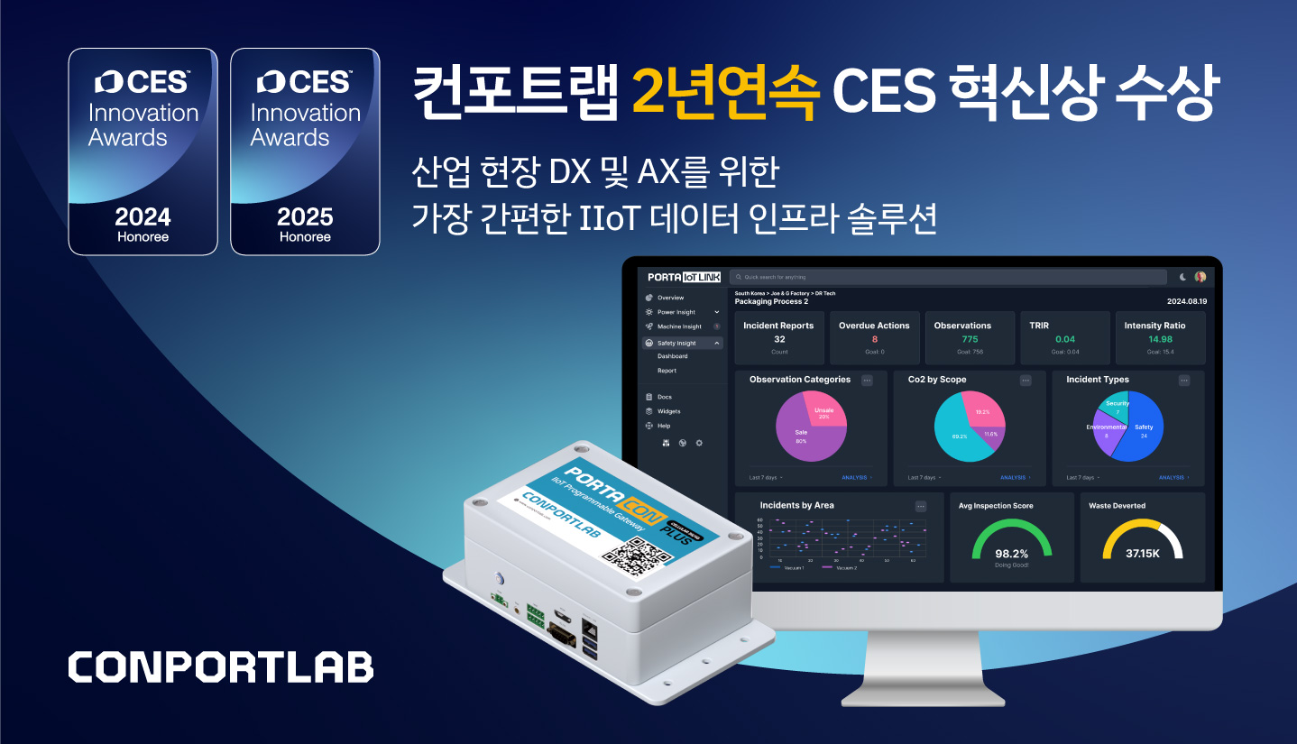 산업용 데이터 인프라 솔루션 ‘컨포트랩’, 2년 연속 CES 혁신상 수상 - 와우테일